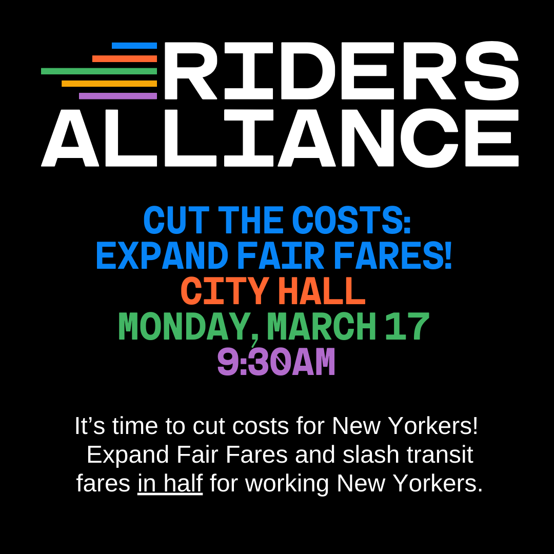 Now's the Time: Expand Fair Fares! | Tuesday, November 19